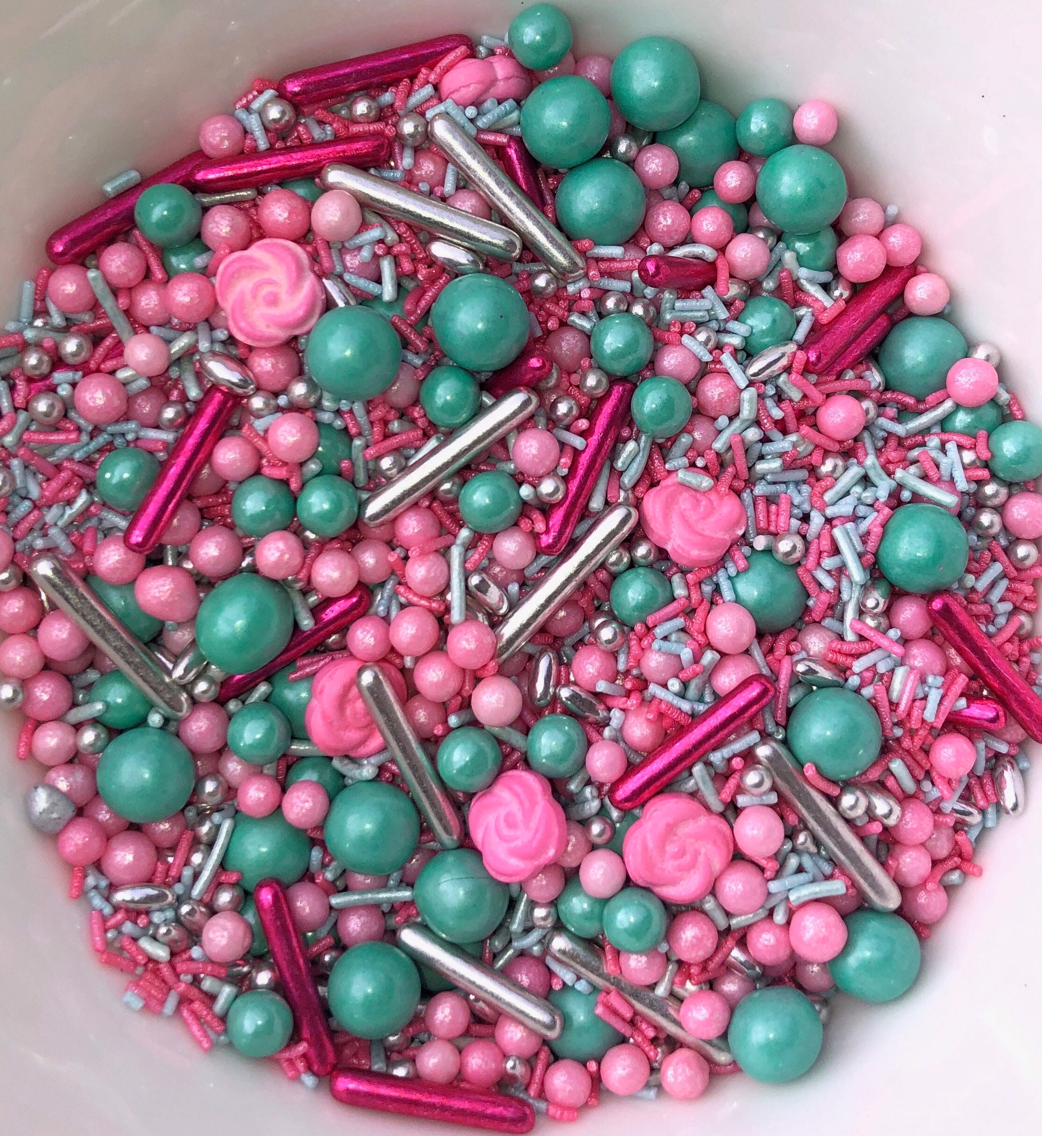 Mint Rose Sprinkle Mix | Etsy