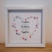 Button Picture, Button Art, Heart Picture, Mothers Day Gift, Birthday ...