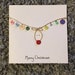 Handmade Christmas Cards, Reindeer, Button Cards, Unique Gift ...
