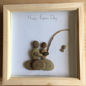 Pebble Art, Pebble Picture, Handcrafted Item, Fathers Day Gift ...