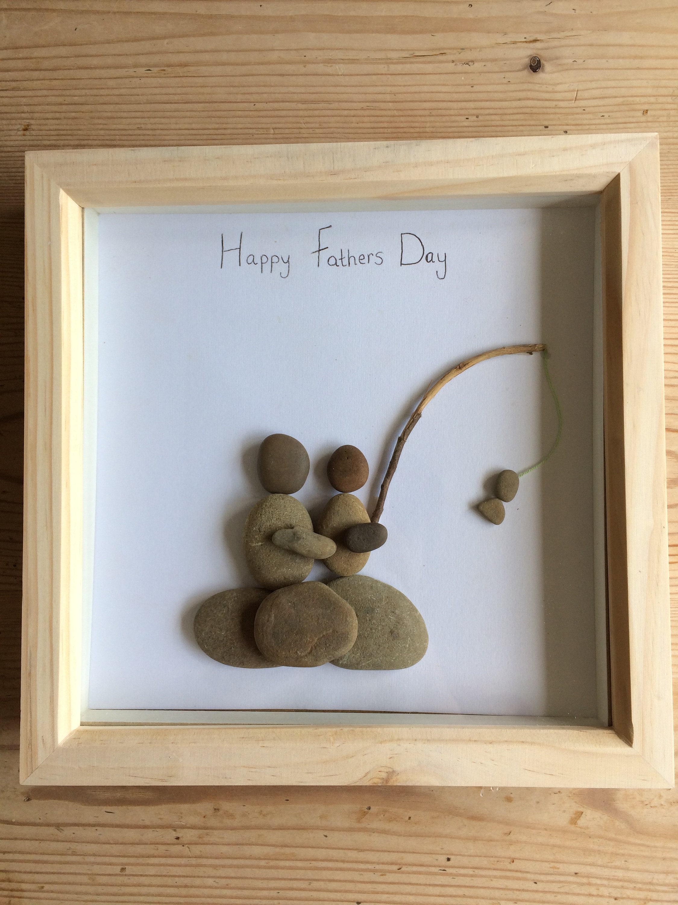Pebble Art, Pebble Picture, Handcrafted Item, Fathers Day Gift ...