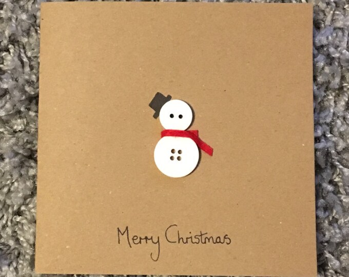 Handmade Button Christmas Cards - Etsy Canada