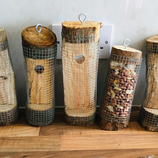 Log Bird Feeder - Etsy