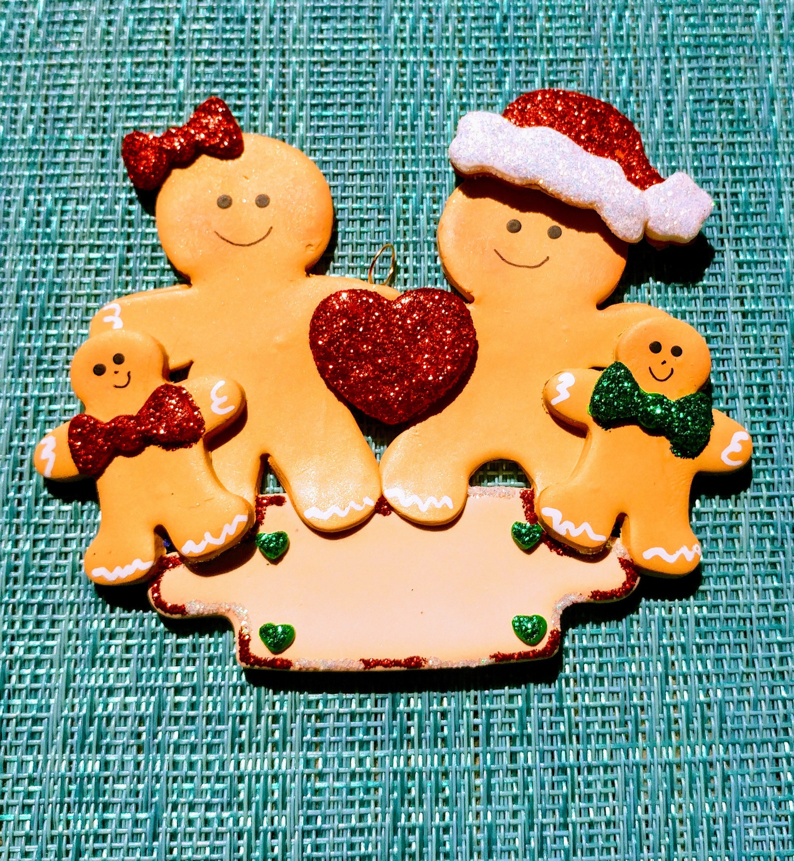 Gingerbread Family Personalized Christmas Ornaments - Etsy
