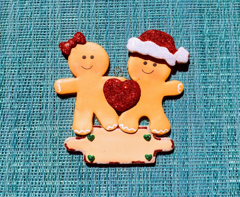 Gingerbread Family Personalized Christmas Ornaments - Etsy