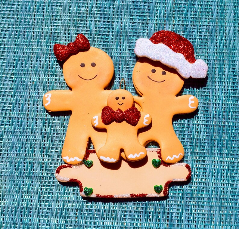 Gingerbread Family Personalized Christmas Ornaments - Etsy