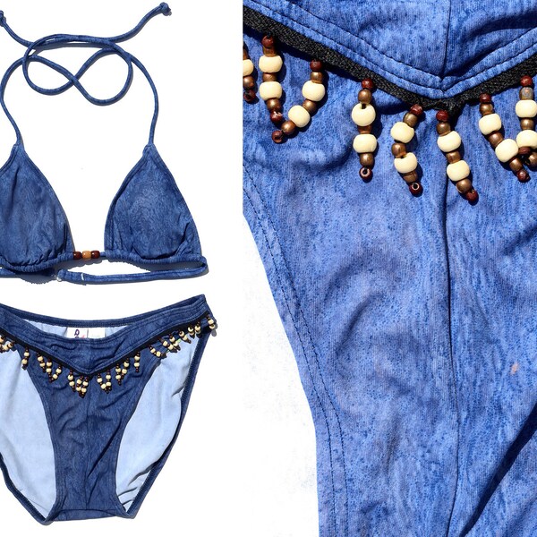 Denim Bikini - Etsy
