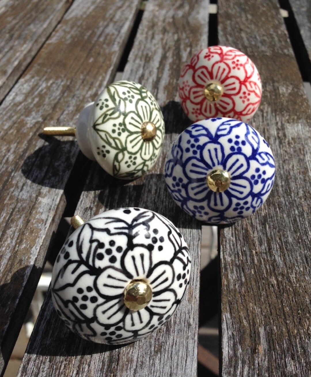 Round Ceramic Knobs, Black Knobs, Decorative Interior Pull , Cabinet ...