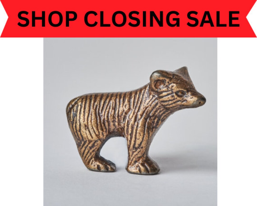 Bear Knob Animal Drawer Pull Animal Cabinet Knob No Bolts - Etsy