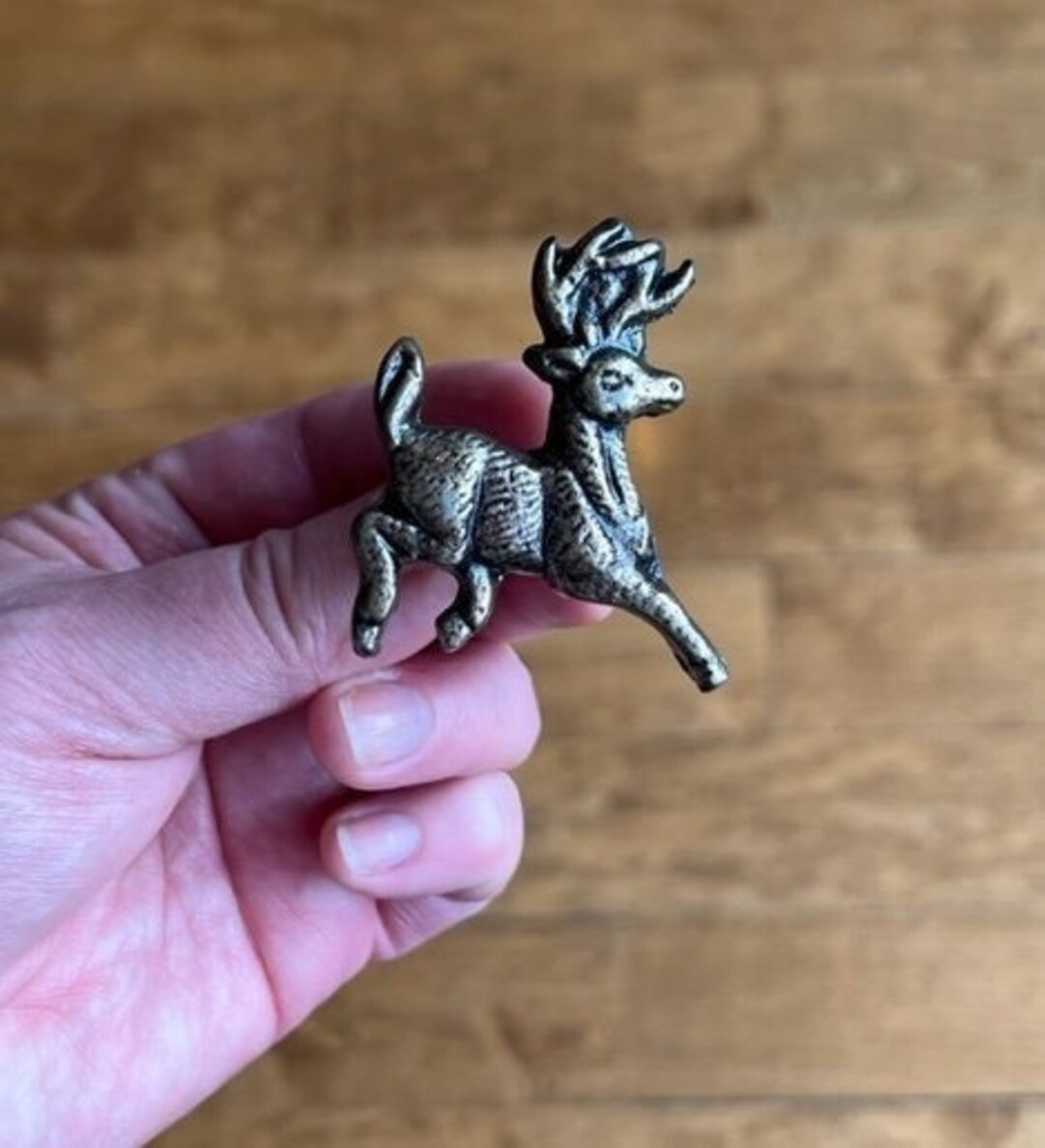 Deer Drawer Knobs, Screws in so No Bolts to Cut, Woodland Drawer Pulls ...