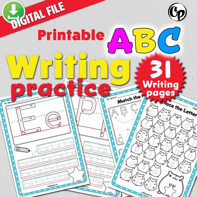 ABC Alphabet Learning Bundle - Flash Cards + Writing Practice + Bingo ...