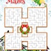 20 Christmas Printable Maze Activity Pages for Kids, (merry Mazes 1 ...