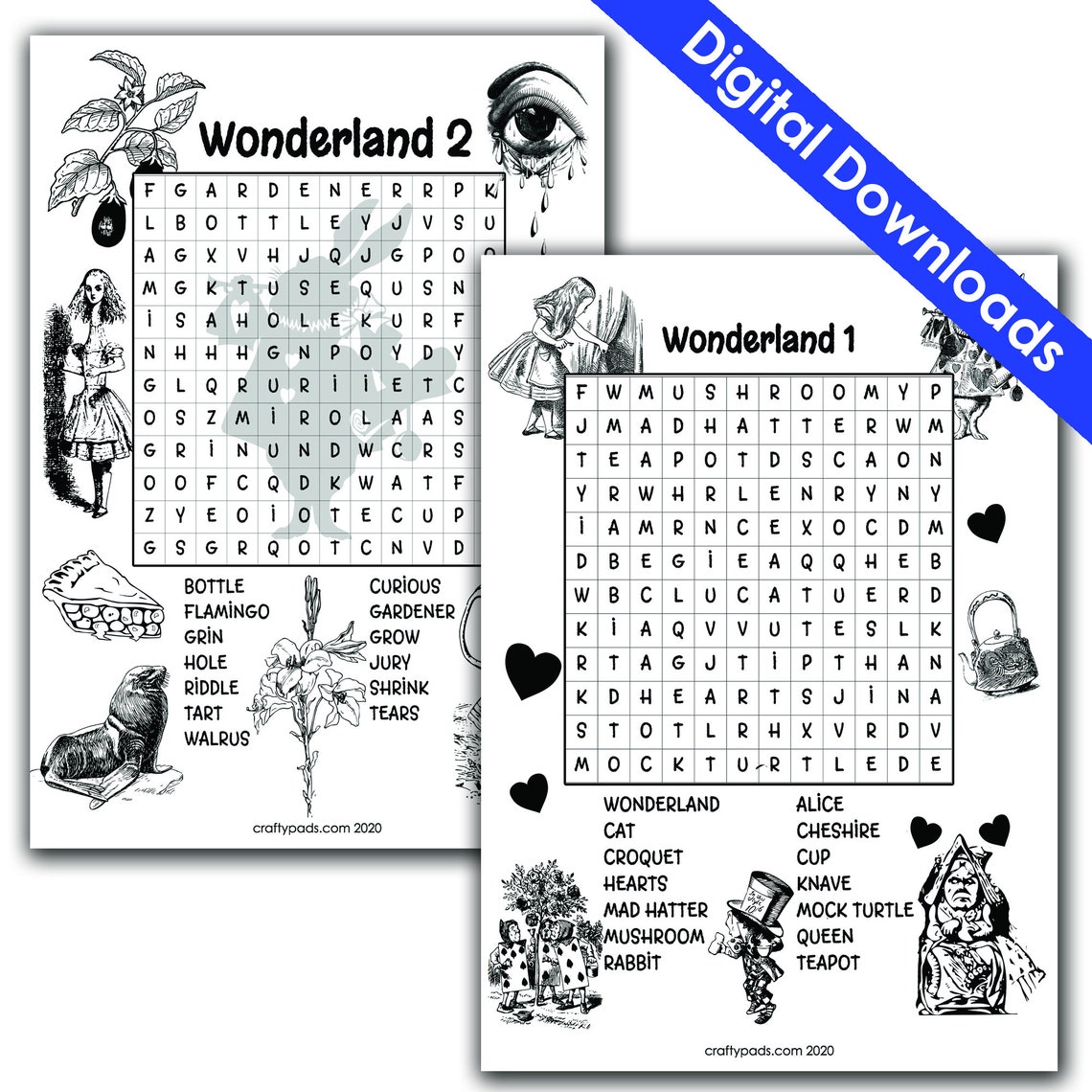 11 Printable Word Search Activity Pages for Kids. Themes: 3 Fairytale ...