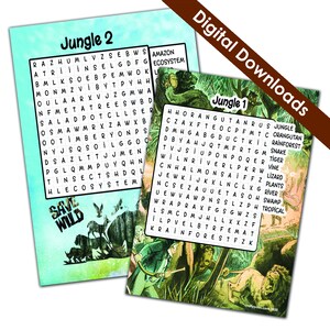 9 Printable Word Search Activity Pages for Kids. Themes: 1 Birds, 2 ...