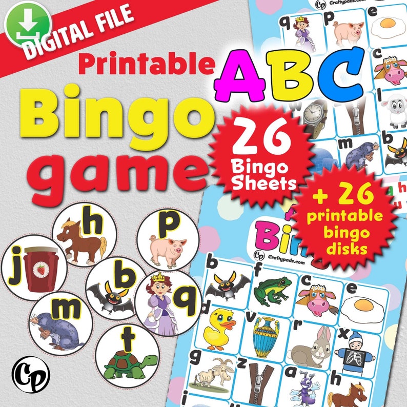 ABC Alphabet Learning Bundle - Flash Cards + Writing Practice + Bingo ...
