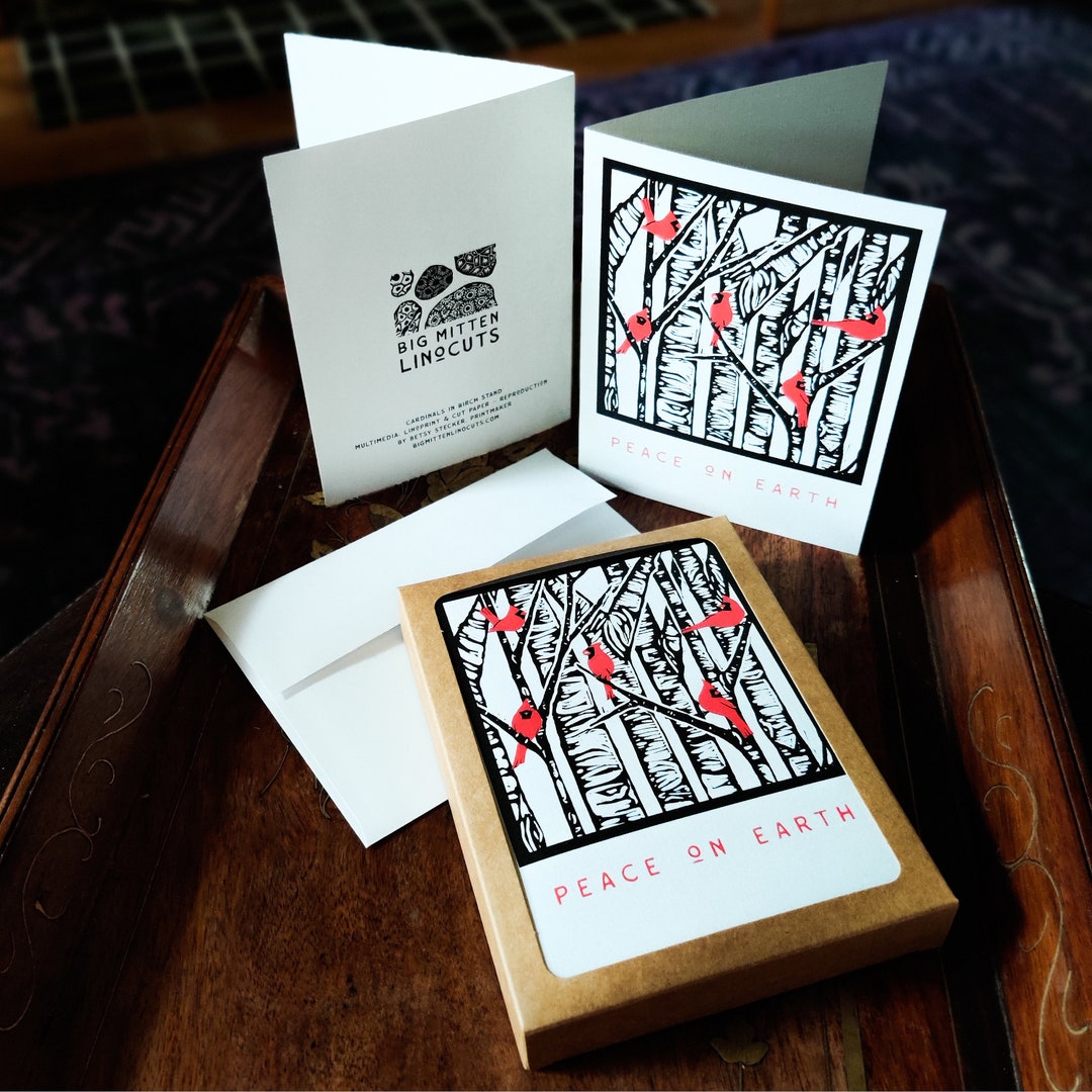 CARDINAL CARDS Cardinals, Birch Trees, Holiday Cards, Christmas Cards ...