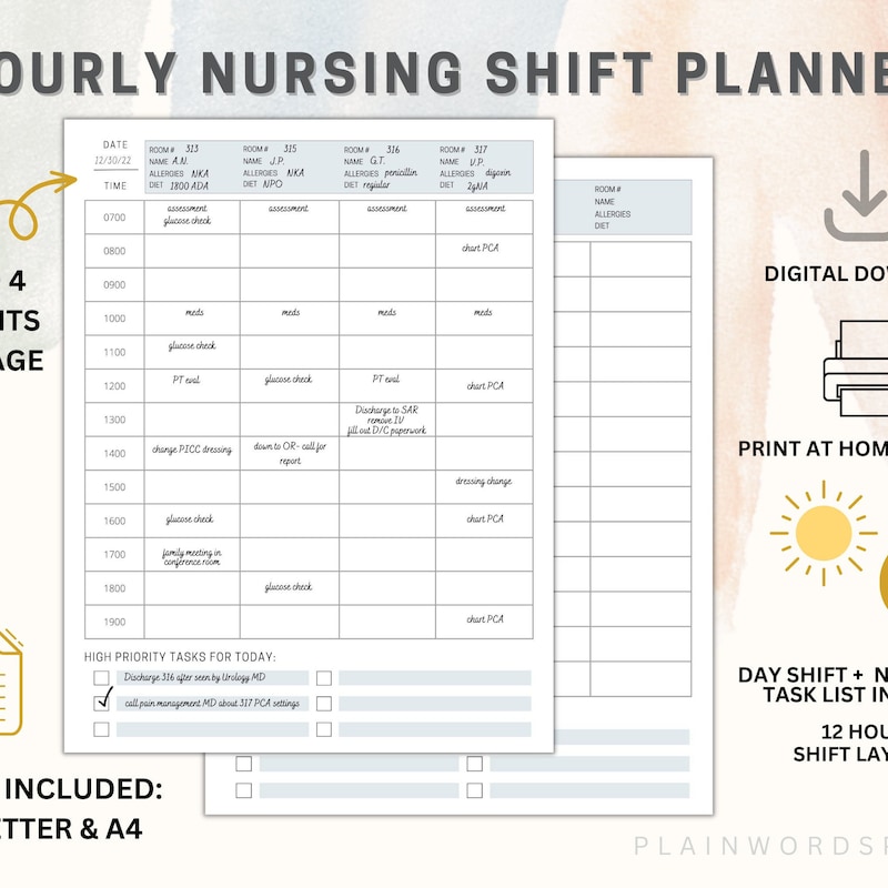 Nurse Planner - Etsy