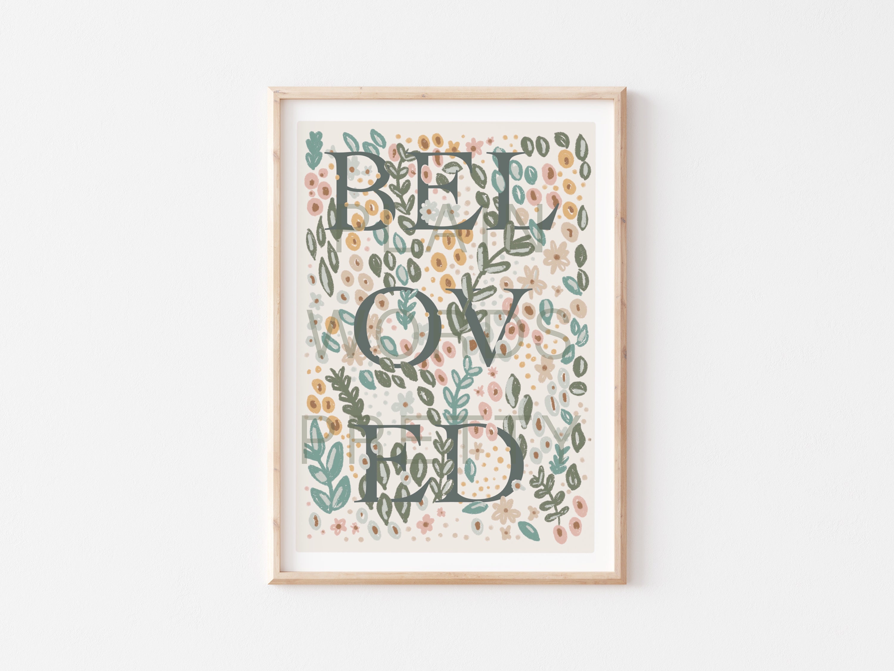 Beloved Sign Beloved Print Bible Verse Print Hymn Wall Art | Etsy