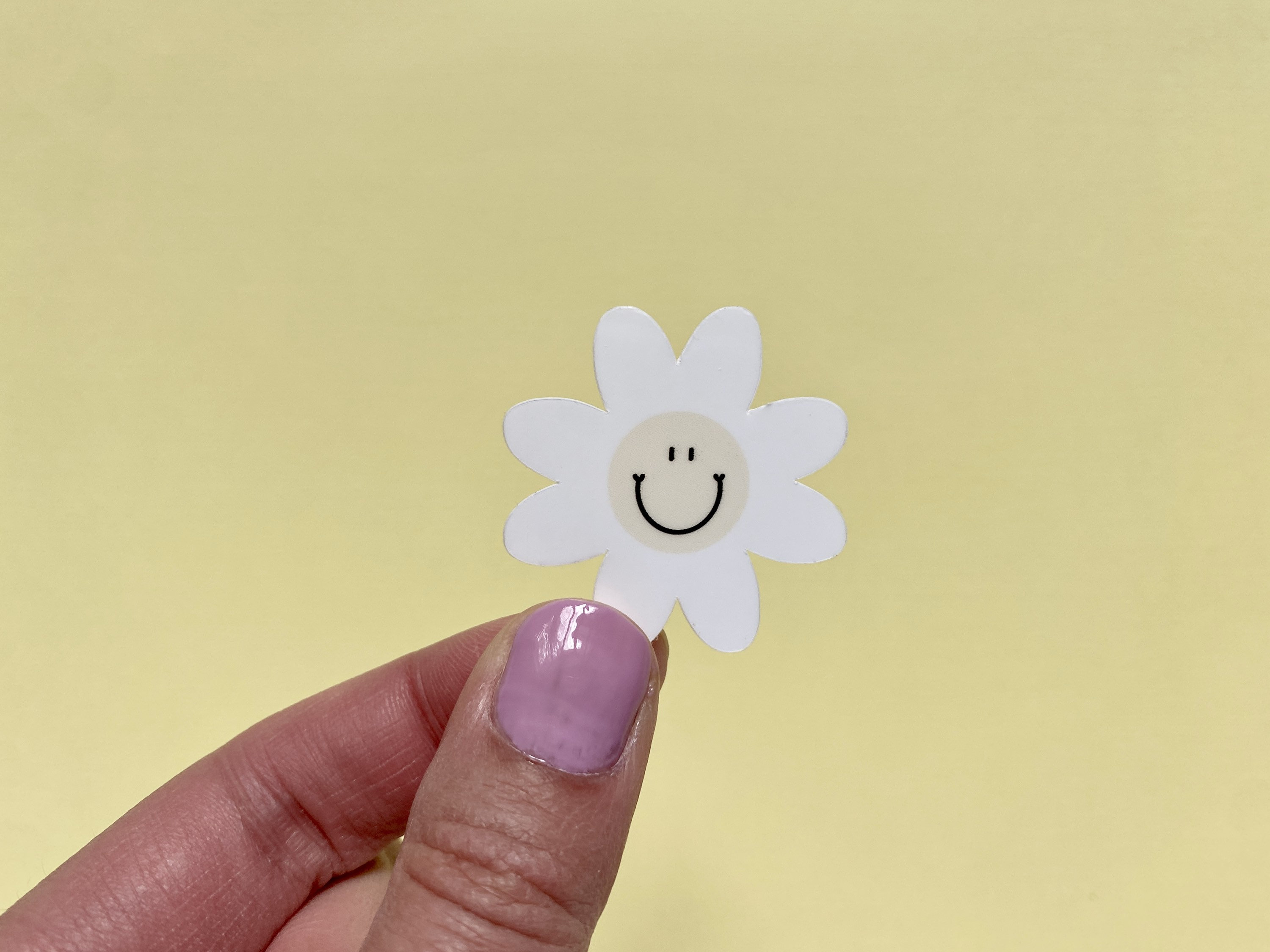 Mini Daisy Smiley Face Sticker Mini Sticker Smiley Sticker | Etsy