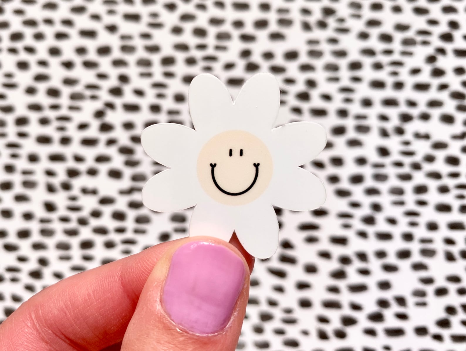 Mini Daisy Smiley Face Sticker Mini Sticker Smiley Sticker | Etsy