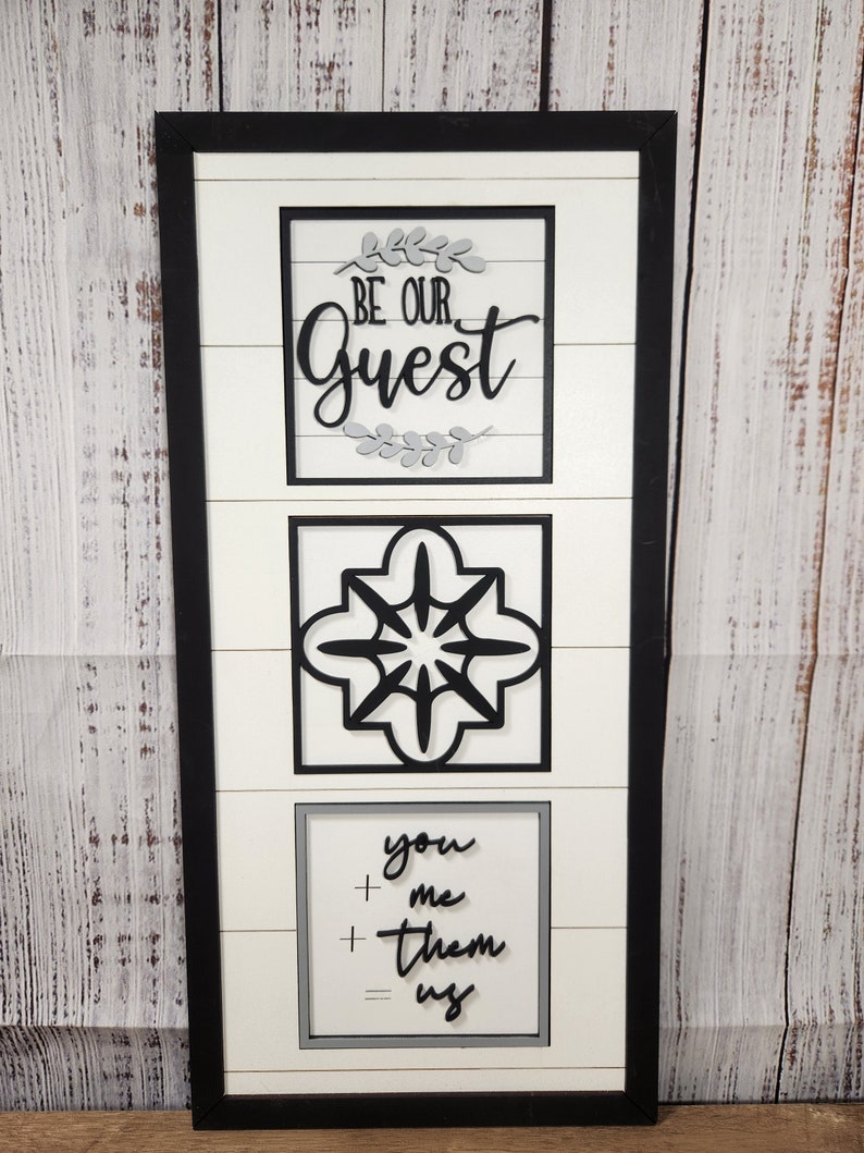 Interchangeable Leaning Shiplap Sign Farmhouse Leaning Shiplap 3 Tier ...