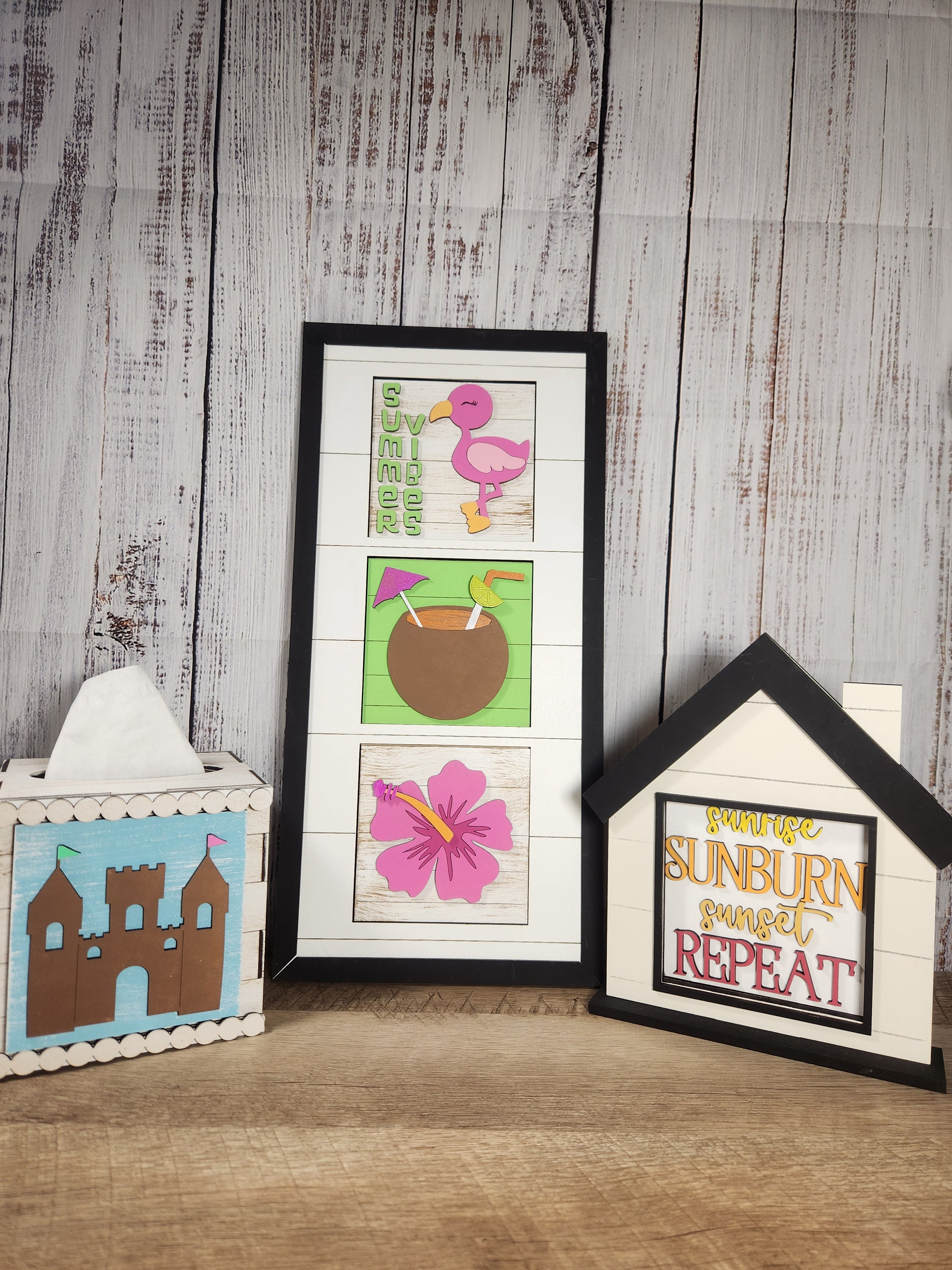 Interchangeable Shiplap House Farmhouse Decor Interchangeable House ...