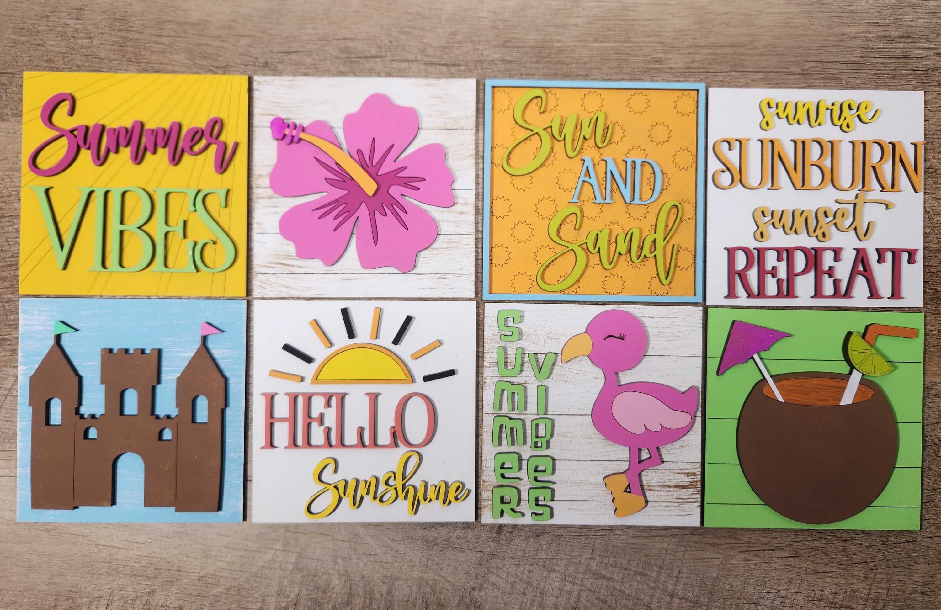 Summer Ladder Tiles | Interchangeable Tiles | Farmhouse Tiles | Ladder ...