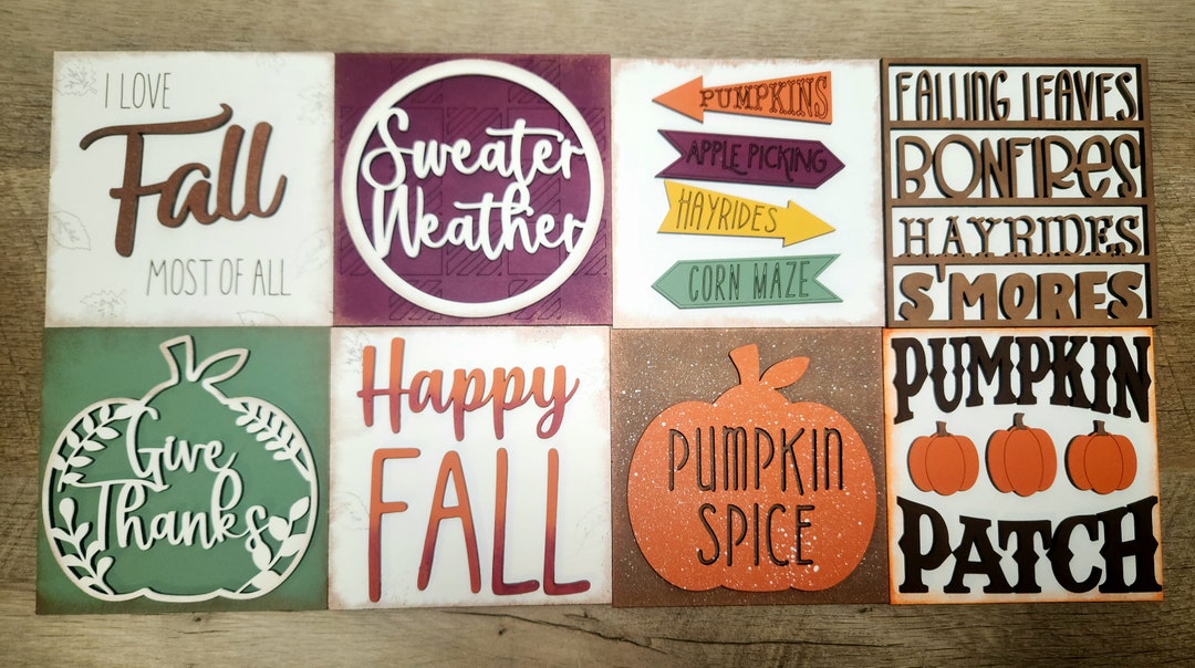 Fall Ladder Tiles | Thanksgiving Interchangeable Tiles | Farmhouse ...