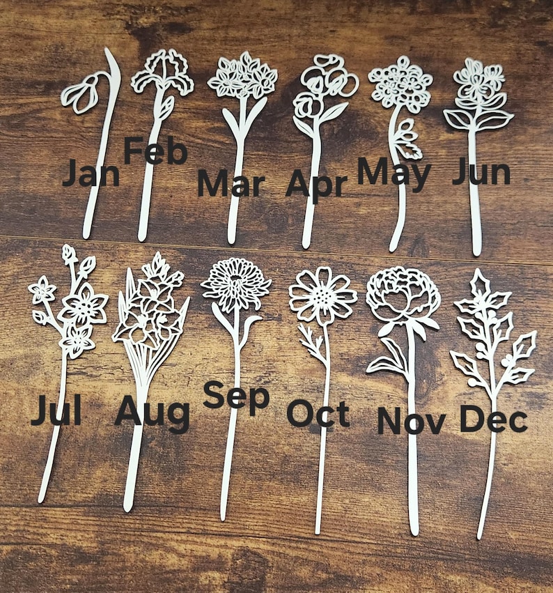 Birth Month Flowers-2nd Flower of the Month | Mom Gift | Moms Garden ...