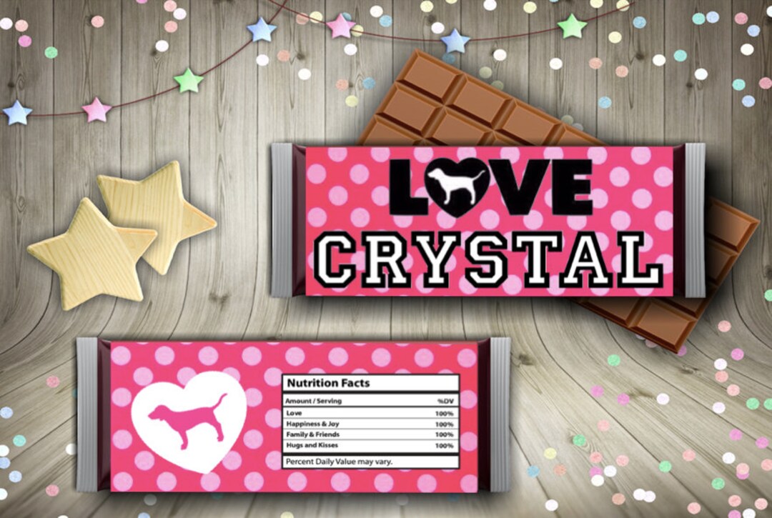 VS Pink Candy Wrapper - Etsy