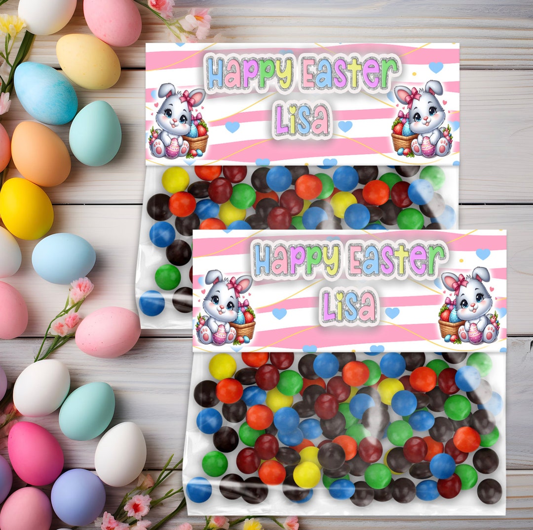 Easter Treat Bag Topper, Easter Cookie Bag TOPPERS, Treat Bag Topper ...