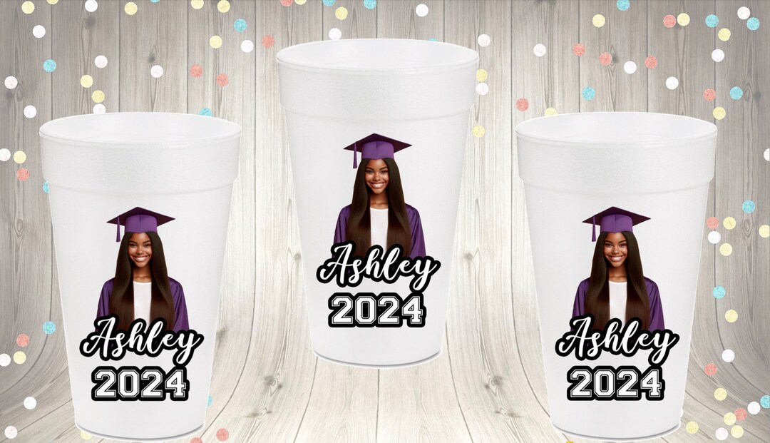 Graduation Custom Styrofoam Cups - Etsy
