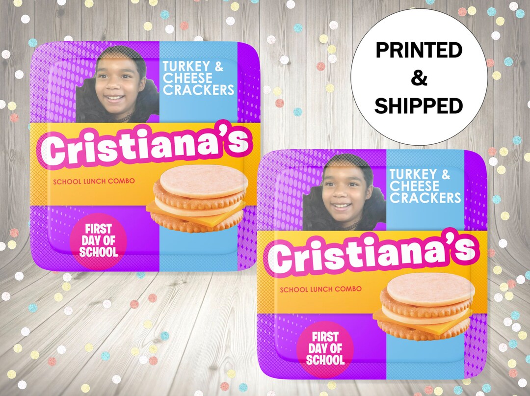 Custom Lunch Labels, Back to School Treat Topper, First Day of School ...