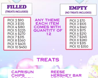 Custom Party Favor Bundle - Etsy