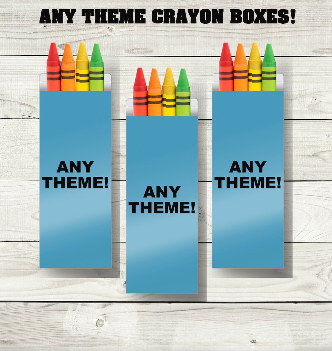 Custom Crayon Boxes - Etsy
