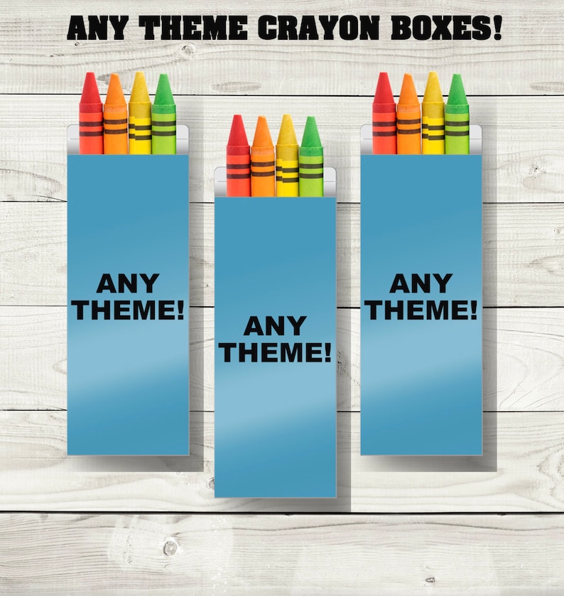 Custom Crayon Boxes - Etsy