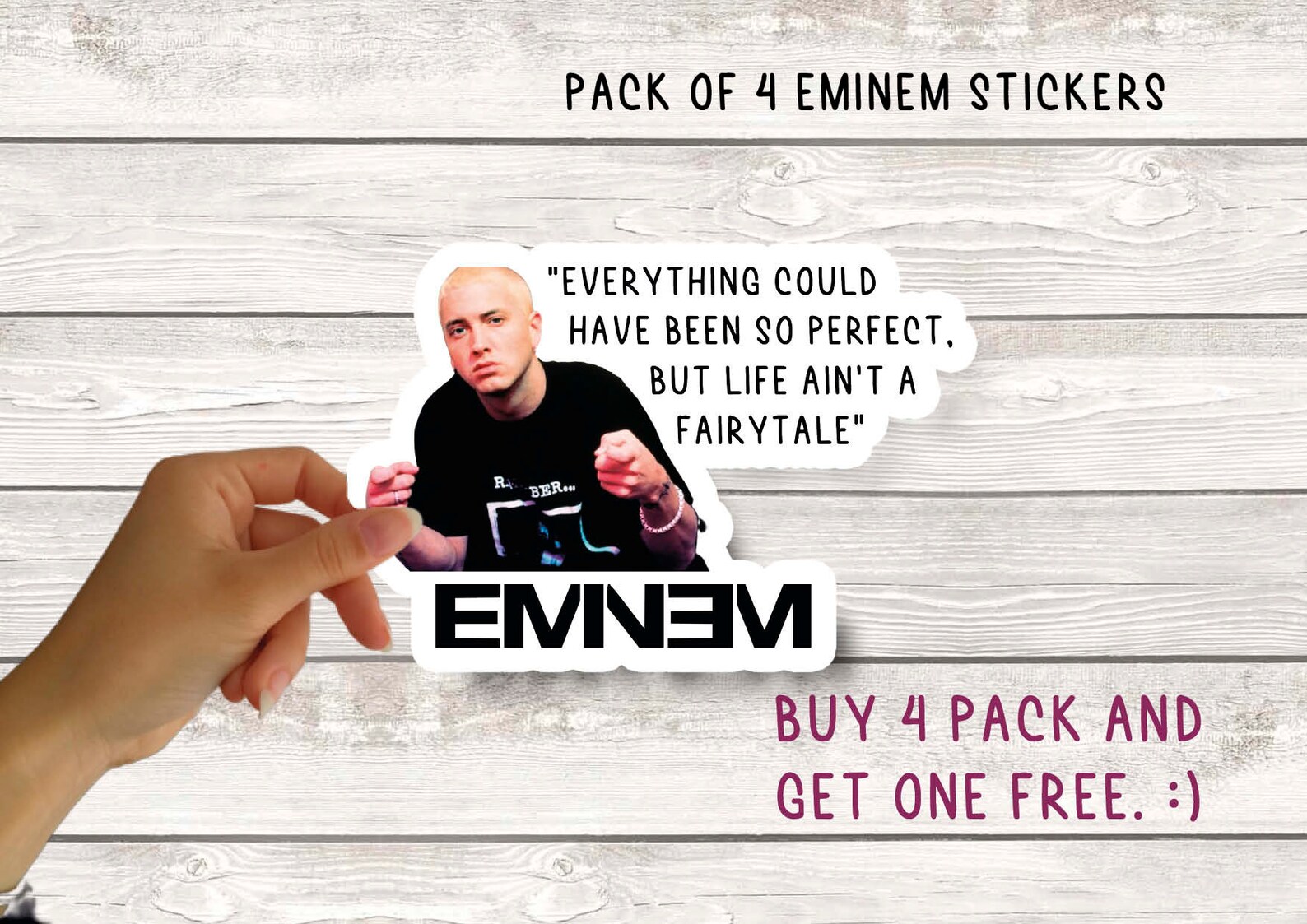 Eminem Slim Shady Stickers Pack Rap God Stickers Marshall | Etsy