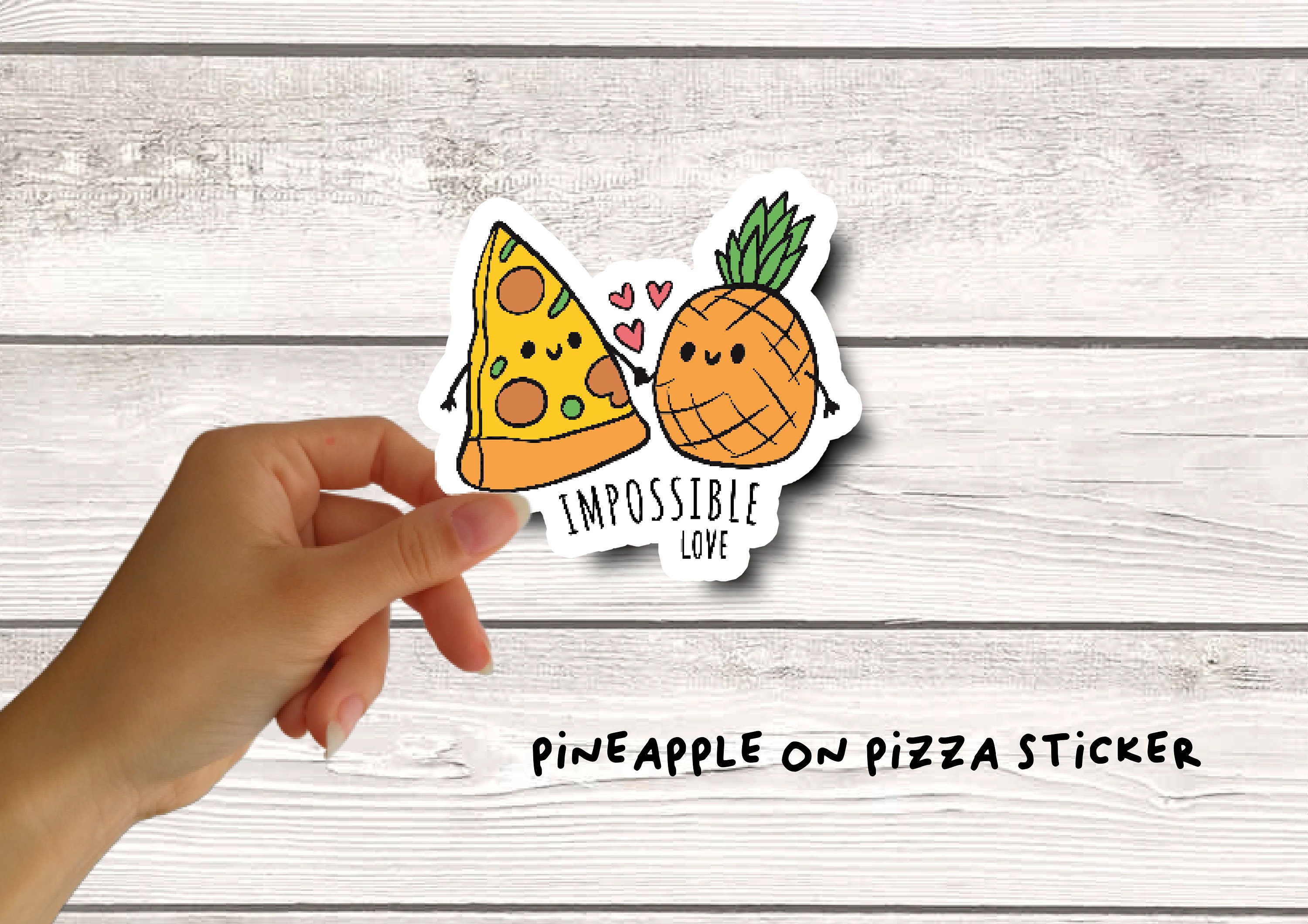 Pineapple on pizza sticker Unpopular Food Opinion Sticker | Etsy
