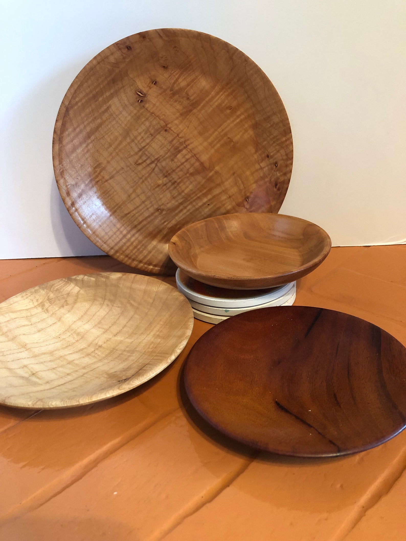 A Small Lathe Turned Plate Made From Fl Mahogany, for Holding Your ...