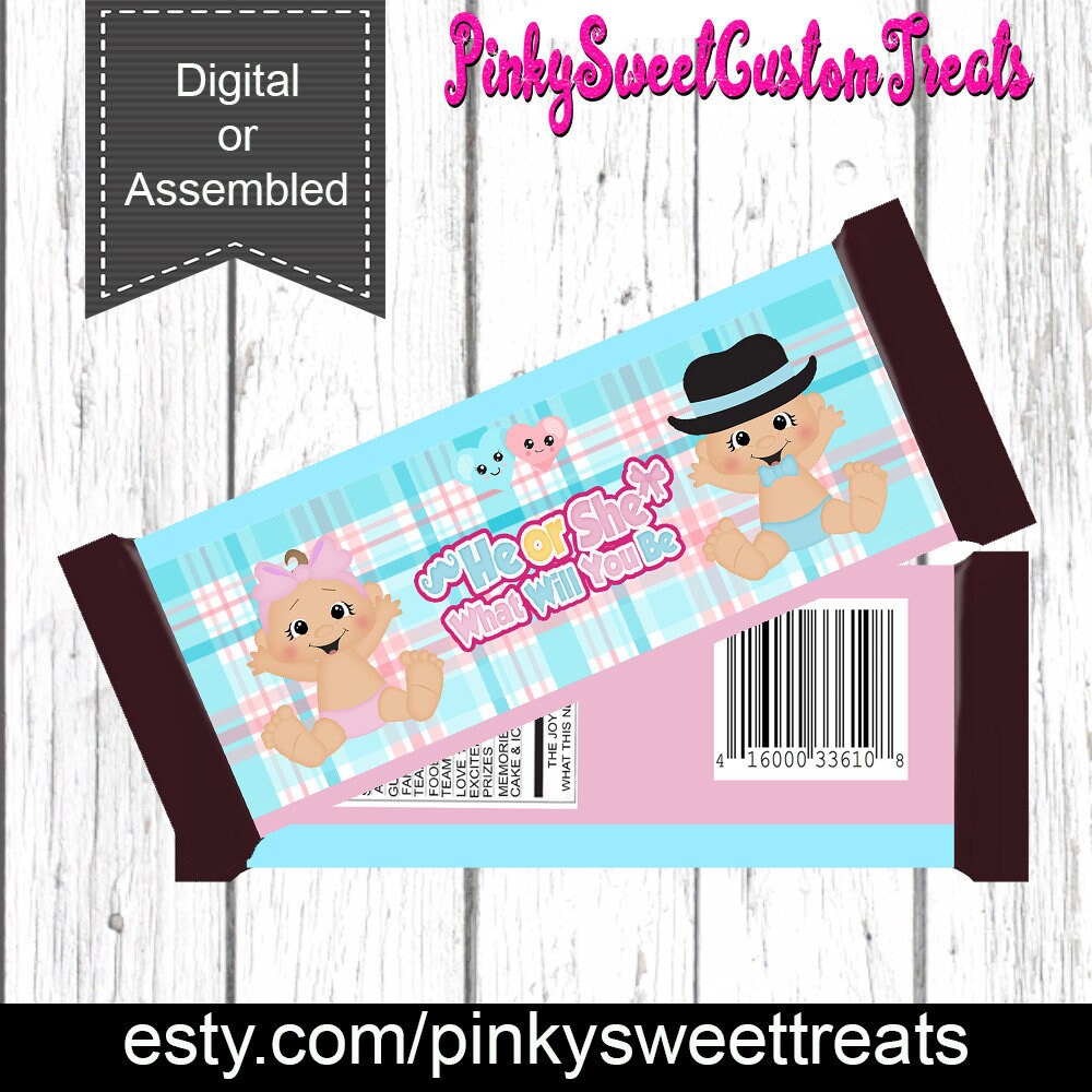 Gender Reveal Candy Bar-themed Gender Reveal-babyshower Party-sold by ...