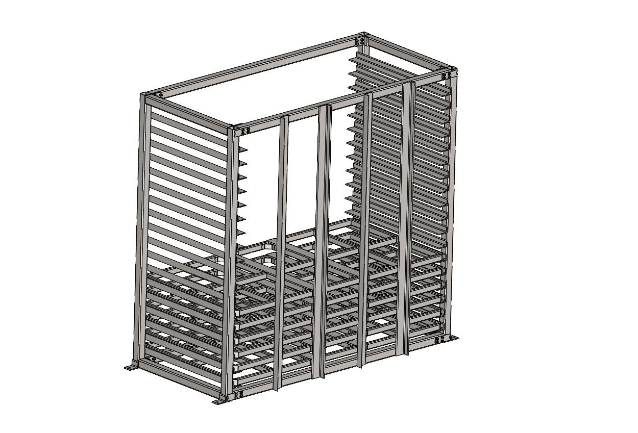 Sheet Metal Storage Rack Plans Only PDF and DXF - Etsy Canada