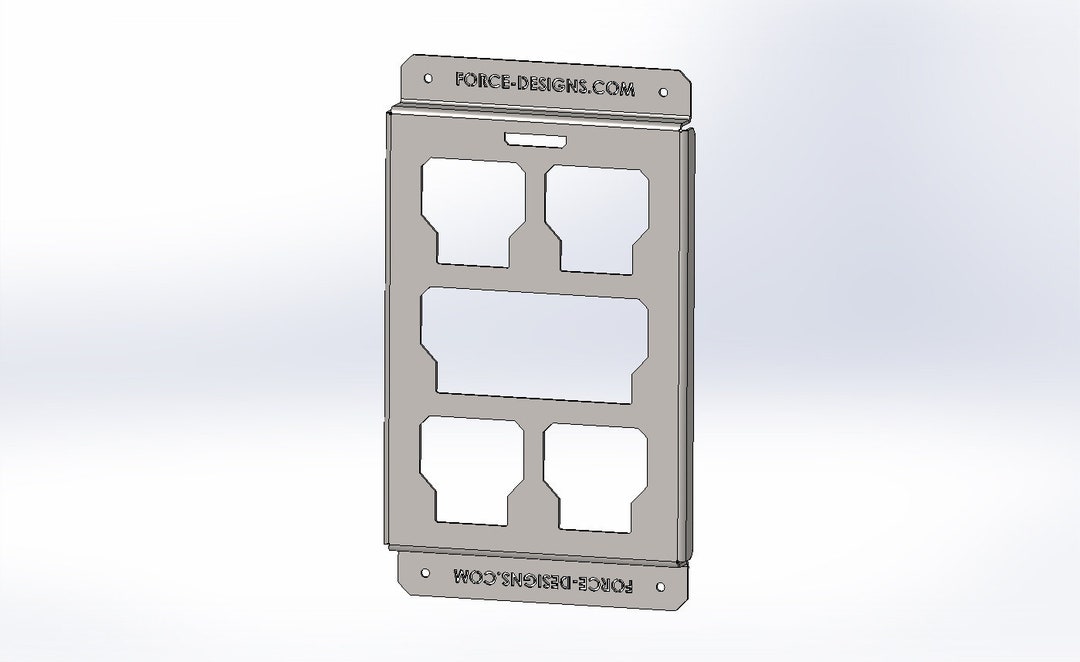 Half Packout Mounting Plate PLAN ONLY, DXF File, Plan for Cnc Laser and ...