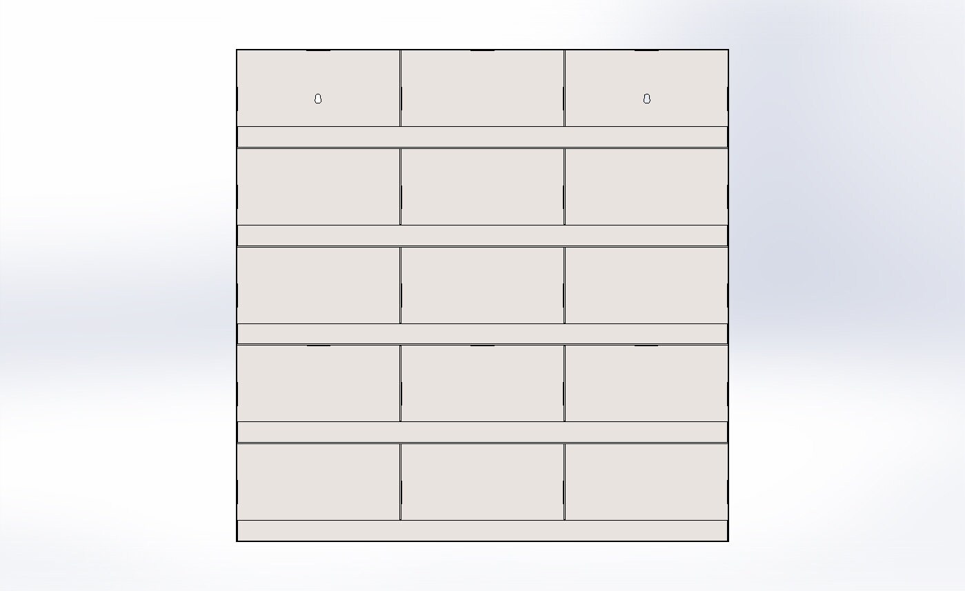 6x24x24, 15 Bins, Storage Bin, Bolt Bin, Part Bin, Plans CNC Plasma Cut ...