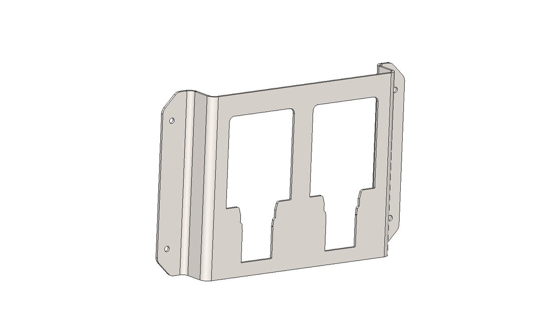 Flat 2 Battery Mount Plate, Bracket, DXF File, Plan Only - Etsy