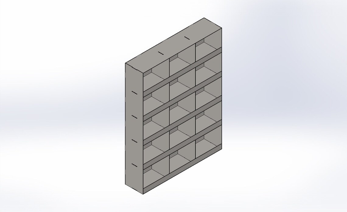 4x18x24, 15 Bins, Storage Bin, Bolt Bin, Part Bin, Plans CNC Plasma Cut ...