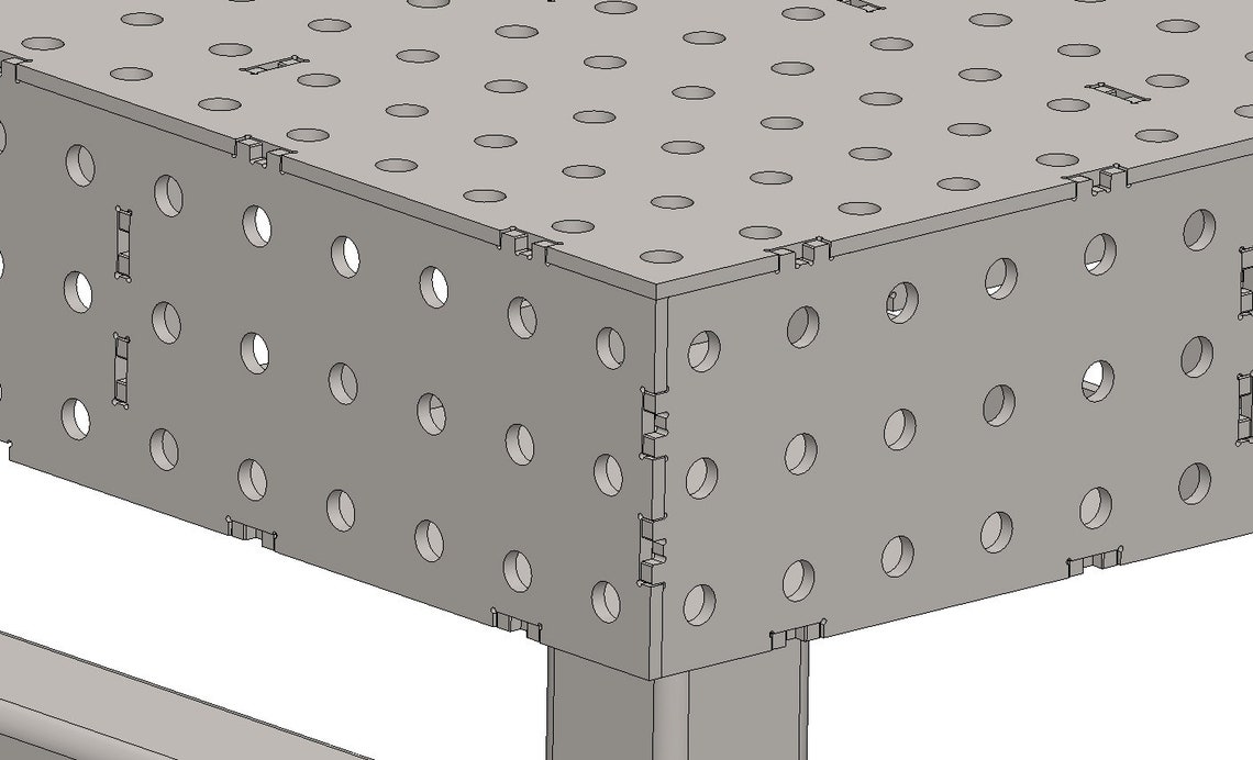 6x6 Welding Fixture Table Laser Cut File DXF Cut File - Etsy