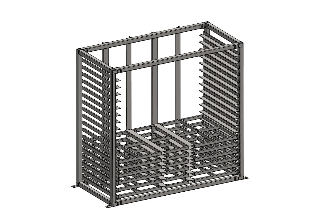 Sheet Metal Storage Rack, Plans Only, PDF Build Prints units Are Inches ...