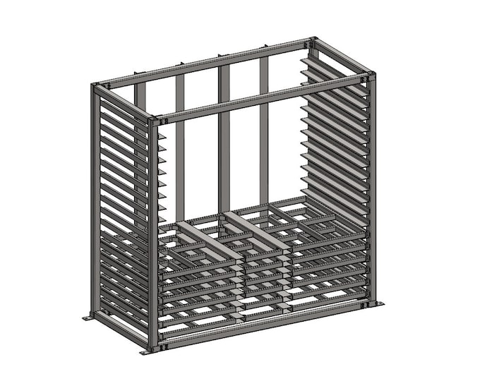 Steel Storage Rack DXF File - Etsy