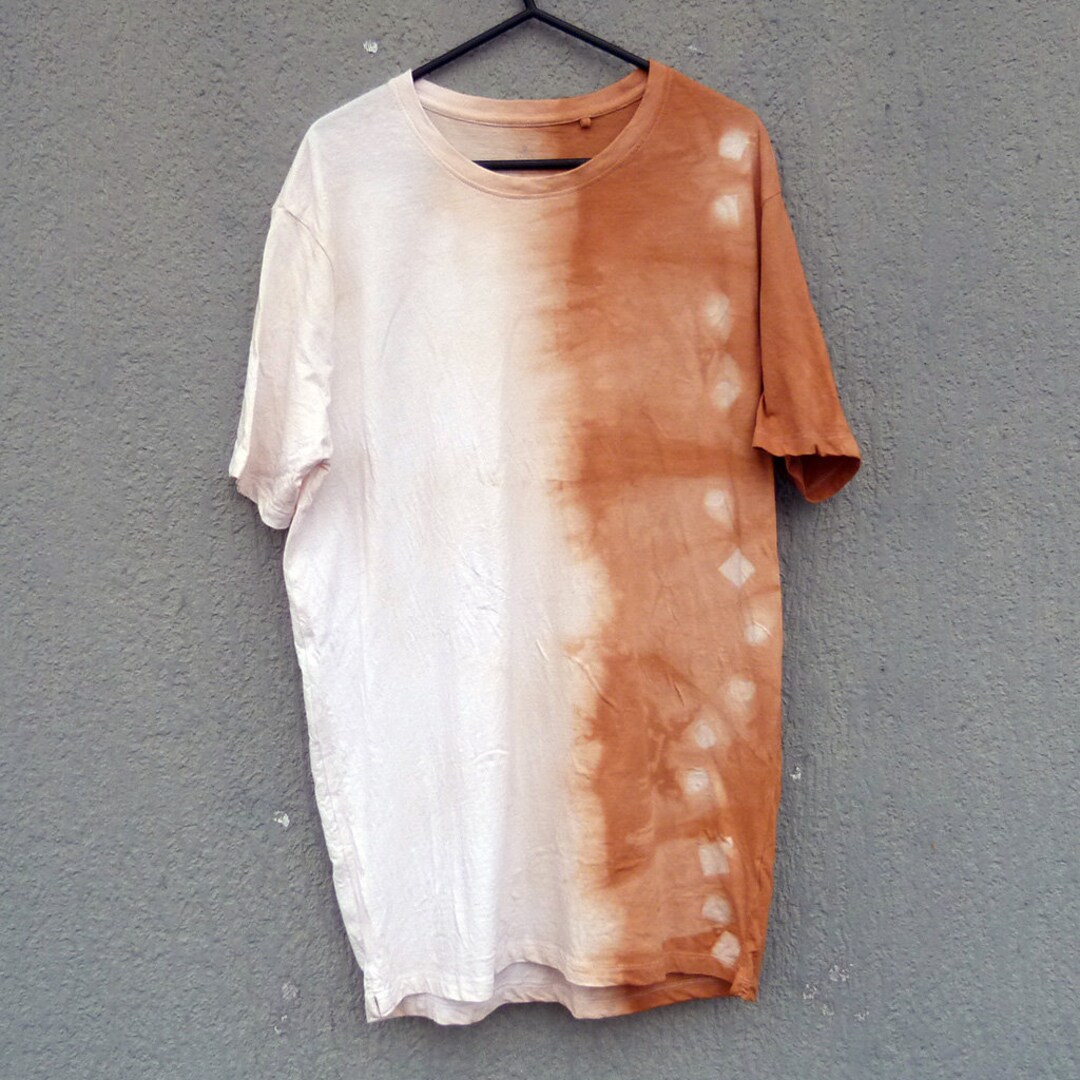 Natural Cutch Hand Dyed Shibori Tie Dye T-shirt - Etsy
