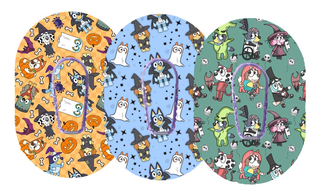 3 Pk Halloween Dexcom G6 Adhesive Sticker/ Medical Tape/ Tubie Tape ...